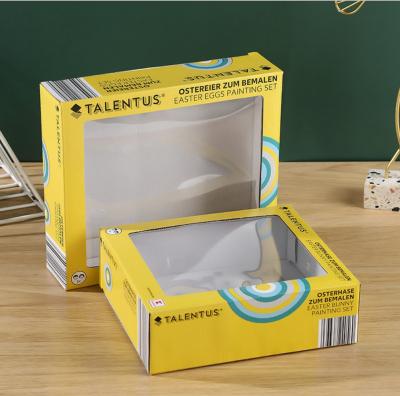China 4C PMS offset Toy Packaging Box with Window E Flute Corrugated Paper material for sale