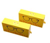 China ODM Paper Packing Box For Glasses With Pull Tab Stamping UV Coating , Sun Glasses Packaging And Box for sale