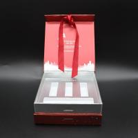 China OEM Flap Lid Magnetic Rigid Gift Box With Ribbon And EVA Insert for sale