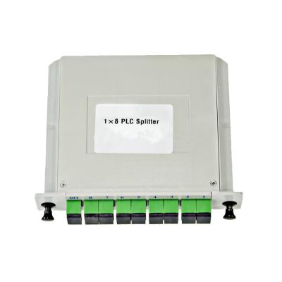 China Low PDL Fiber PLC Splitter 1x12 SC APC ABS Box Type Single Mode for sale