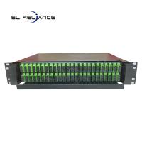 China 2U ODF Fiber Optical Patch Panel Rack Cabinet 48port 96Core SC APC Patch Panel for sale