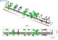 China 14-Brush Automatic Tunnel Car Wash Machine 30m Conveyor System | Kolon KL-14VF for sale