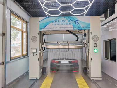 China KOLON KL-6VF Stainless Steel Rollover Car Wash Machine | Hot Air Blower Drying | 15 Cars/Hour for sale