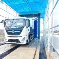 China Water Saving Electric Bus Wash System With 80L/Car Water Consumption By PLC Control for sale