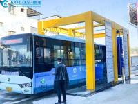 China KOLON Fast And Cleaning Automatic Bus Cleaning Machine With 2-3min/car Cleaning Speed for sale