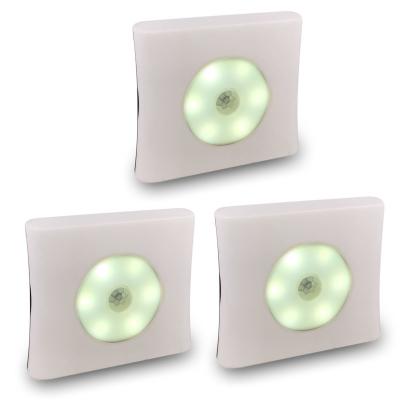 China 3AAA Battery Powered LED Sensor Night Light UFO Shaped Magnet Connected for sale