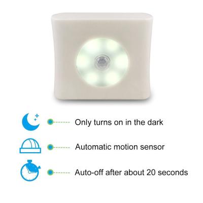 China Automatic Light Sensor Night Light / Square Battery Powered Night Light for sale