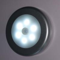 China Gray LED Sensor Night Light With Strong 3M Double Sided Adhesive Pad for sale