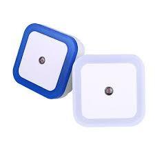 China Blue Small Battery Powered Night Light / White Motion Sensor Night Lamp for sale
