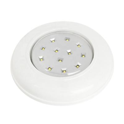 China Small Battery Operated Ceiling Lamp / Round Battery Powered Recessed LED Lights for sale