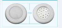 China Indoor White Round Battery Powered Remote Control LED Lights 0.5W PC Material for sale
