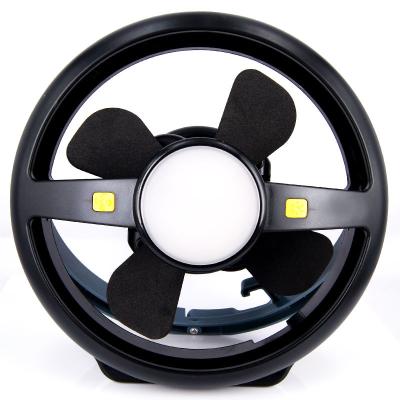China 3 In 1 Rechargeable LED Camping Fan Light Led USB Fan Light With USB Cable for sale