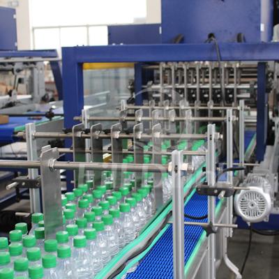 China Straight Linear Type Printed Automatic Shrink Wrap Machine For Beverage for sale