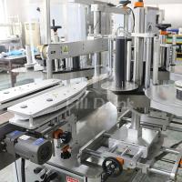 China Neck Body 3 Sides Automatic Sticker Pasting Machine PET Adhesive Bottle Labelers Applicators for sale
