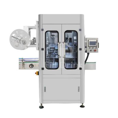 China Automatic PET Adhesive Commercial Bottle Labeling Machine Steam Heat Shrink Tunnel for sale