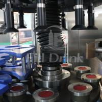 China 9000BPH OPP Hot Melt Bottle Label Sticking Machine Full Automatic 9 Heads Rotary for sale
