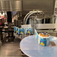 China Drink Water Bottle Labeling Equipment OPP Circle Hot Melt Glue Labeling Machine for sale