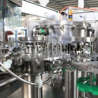China 4000BPH SUS304 PET Carbonated Bottling Machine With Air Conveyor for sale