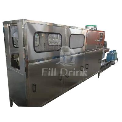 China Stainless Steel 5 Gallon Water Filling Machine Double Line Sterile Water Washing for sale