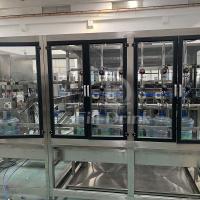 China Full Automatic 5 Gallon Bottle Filling Machine Eight Line Monoblock With Overflow Valve for sale