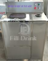 China Semi Automatic 5 Gallon Water Filling Machine Washer Barrel Rinser With Inner Brush for sale