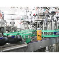 China SUS304 Glass Beer Bottle Filling Equipment With Trembling Cap Sorting Elevator for sale