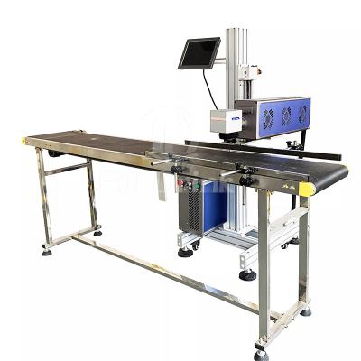 China PET Bottle Drinks Laser Date Printing Machine Laser Date Coding Equipment 30w for sale