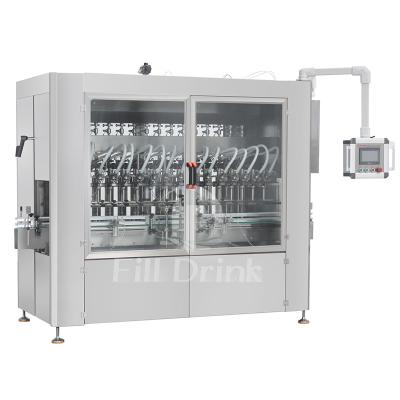 China Oil Liquid Piston Filler 3000BPH Piston Liquid Filling Machine SS304 for sale