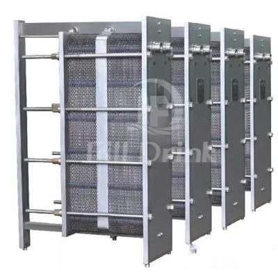China Syrup Plate Soft Drink Production Line Industrial Plate Heat Exchanger SUS304 for sale