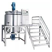 China SUS Soft Drink Production Line Emulsifying Homogenizer Electric Steam Mixing Tank With Agitator for sale
