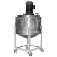 China SUS Soft Drink Production Line Emulsifying Homogenizer Electric Steam Mixing Tank With Agitator for sale