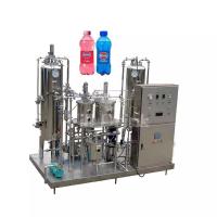 China Double Tank Soft Drink Production Line Plate Exchanger Beverage Carbonation Machine CO2 Mixer 3000L/H for sale