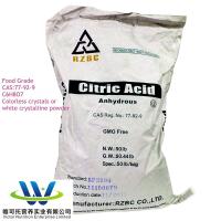 China Citric Acid Anhydrous CAS No. 77-92-9 with Nutritional Value and Shelf Life 12 Months for sale