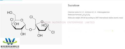 China Nutritional Value Food Additive with Non-nutritional Type Sucralose Sweeteners for sale