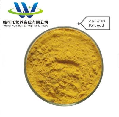 China Vitamin Nutrient Composition Folic Acid USP38 CAS No. 59-30-3 for Paper Packaging for sale