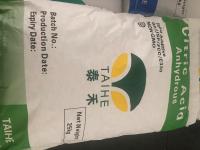 China Laiwu Taihe CAS 5949-29-1/77-92-9 Citric Acid Anhydrous Anhydrous/Monohydrate/Mono for Plaster for sale