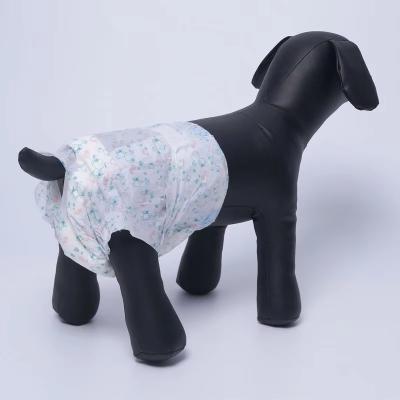 China Female Disposable Dog Diaper High Absorbent 5 XL Sizes 15-90 lb Weight Range Non-Woven Fabric for sale