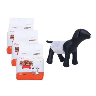 China Soft Eco-Friendly Disposable Pet Diaper XL Size for 33-77 lb Dogs with 33.5 Inch Length for sale