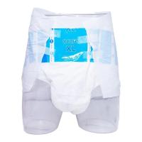 China Disposable Adult Diaper Pull Ups with Leak Protection - 5 Sizes Available from 29-69 Inch Waist, 75-190g Weight for sale