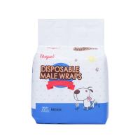 China Super Absorbent Disposable Male Dog Diapers 6-77 lb Weight Range Leak Proof Non-Woven Fabric for sale