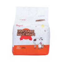 China Super Absorbent Female Dog Diaper Adjustable Hook Loop Closure for House Training Puppies 12 Pack for sale