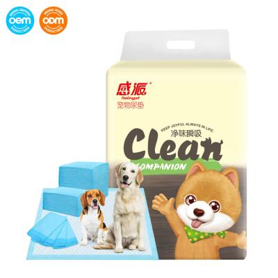 China Disposable Pet Dog Training Pads 45×33 cm to 60×90 cm with Super Absorbent Polymer for Odor Control for sale