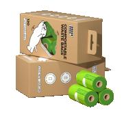 China Docco Doug 100% Home Compostable Pet Waste Bags 9x13 Leak-Proof Odor Control Lavender Scent for sale