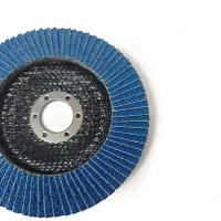 China Blue Ceramic 4 Inch Flap Disc 100x16mm 40-240 Grit For Metal Wood for sale