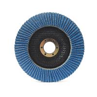 China Blue Ceramic 4 Inch Flap Disc 100x16mm 40-240 Grit For Metal Wood for sale