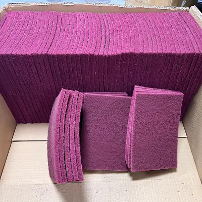 China 4x6 Inch Abrasive Non Woven Hand Pad 9mm Thick Coarse For Heavy Duty Cleaning for sale