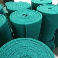 China Green Non Woven Abrasive Roll Sandpaper 15mm 80 Grit For Metal Wood for sale