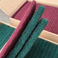 China Green Non Woven Abrasive Roll Sandpaper 15mm 80 Grit For Metal Wood for sale