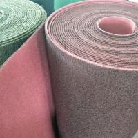 China Green Non Woven Abrasive Roll Sandpaper 15mm 80 Grit For Metal Wood for sale
