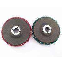 China Nonwoven 60 Grit Flap Wheel Disc For Grinding 100x16mm custom for sale